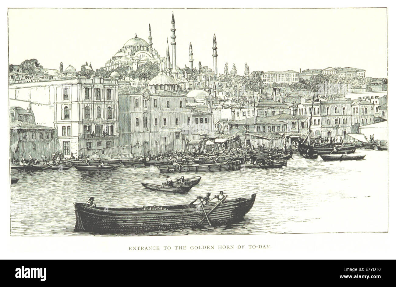 An illustration from 1895 by Spry, depicting the entrance to the Golden ...