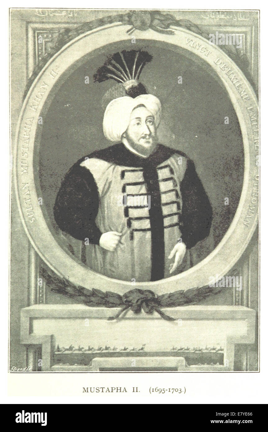 An 1895 illustration from Spry depicting Mustapha II, Ottoman Sultan ...