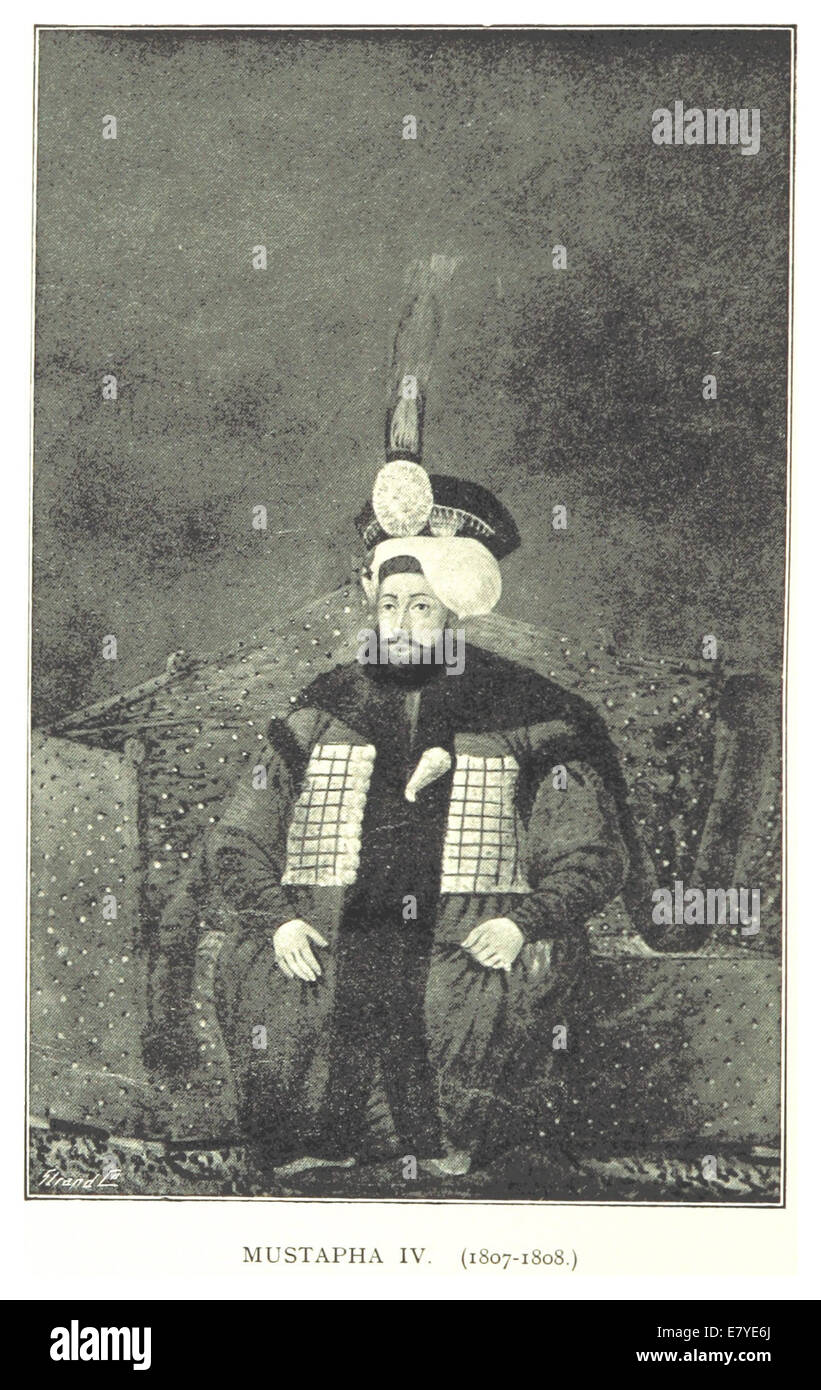This 1895 illustration by Spry portrays Mustapha IV, the Sultan of the ...