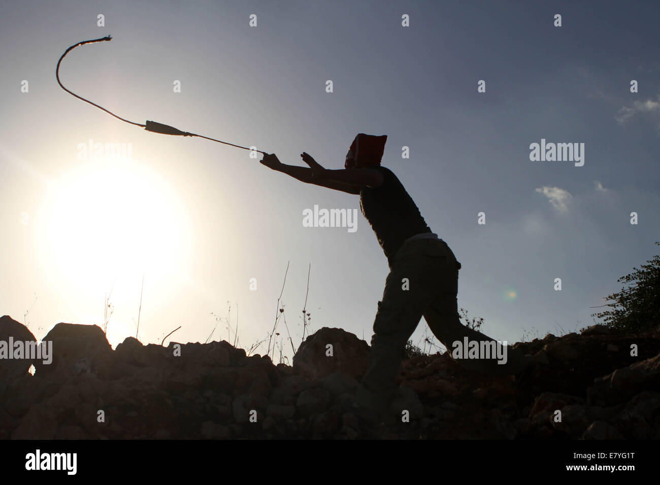 Silwad, West Bank, Palestinian Territory. 26th Sep, 2014. A Palestinian ...