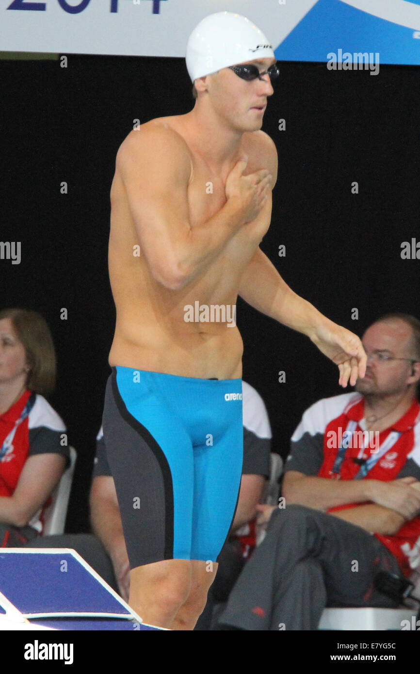 Julian Fletcher of Bermuda in the swimming in the Mens 100m ...