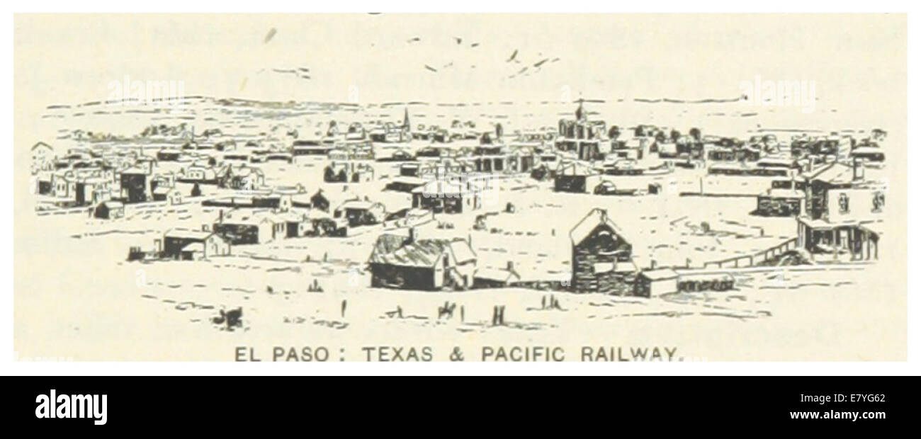 Texas pacific railway map hi-res stock photography and images - Alamy