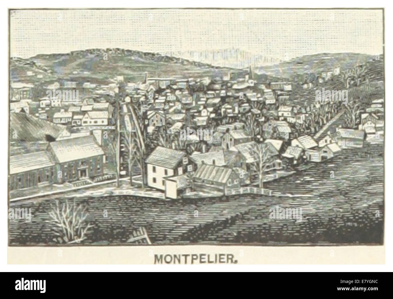 Map of montpelier hi-res stock photography and images - Alamy