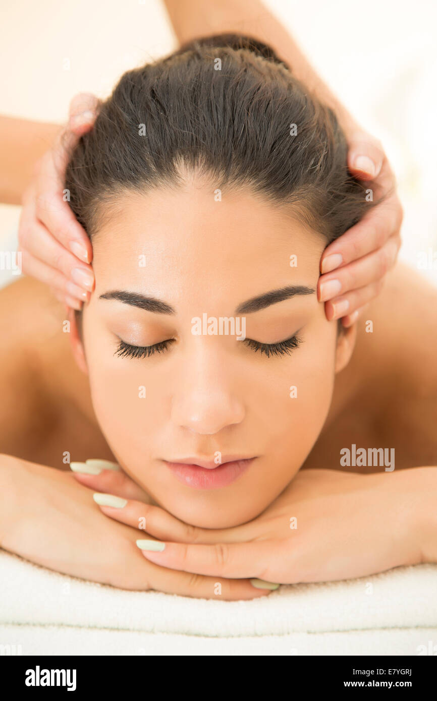 Woman having professional head hi-res stock photography and images - Alamy