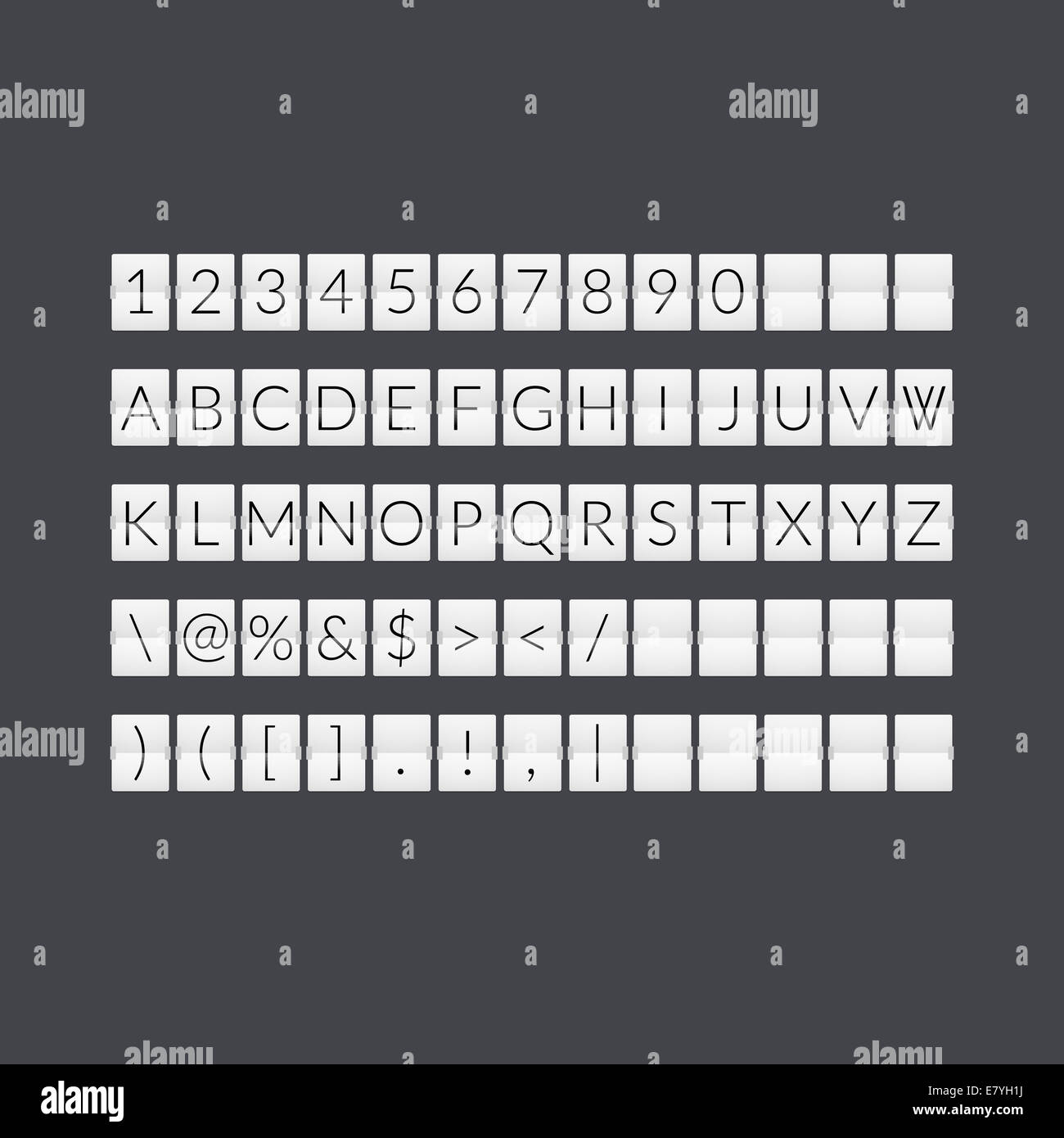 Flat gray paper countdown timer Stock Photo - Alamy