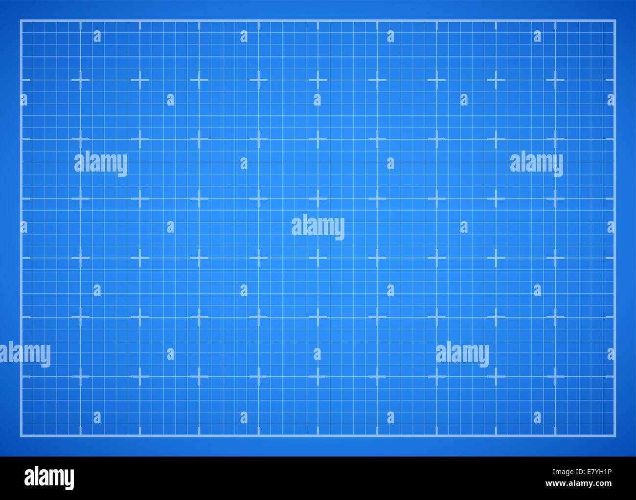 Blue square grid blueprint Stock Photo - Alamy