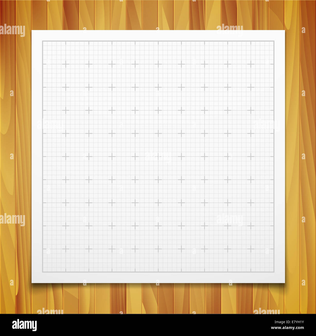 White isolated square grid with shadow isolated on wood texture Stock ...