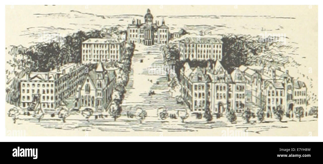 An 1891 illustration of the University of Wisconsin in Madison ...