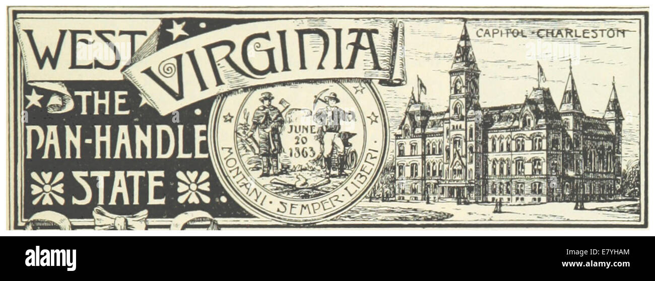 This 1891 map of West Virginia, known as the Panhandle State ...