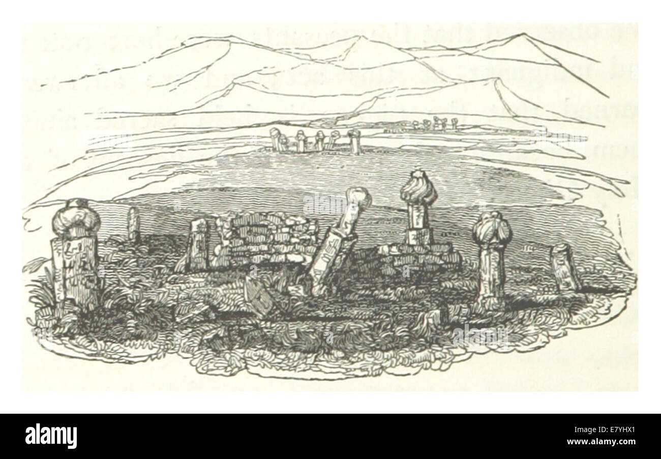 This illustration from WEBSTER (1830) depicts a Tatar cemetery ...