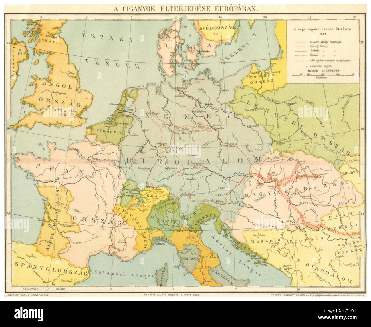 Map of roma hi-res stock photography and images - Alamy