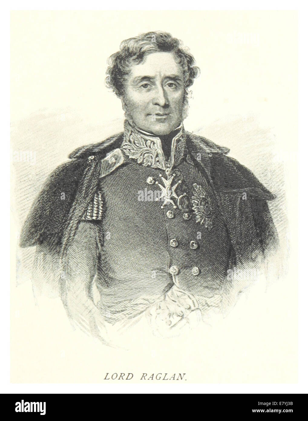 An 1893 illustration of Lord Raglan, the British military commander ...