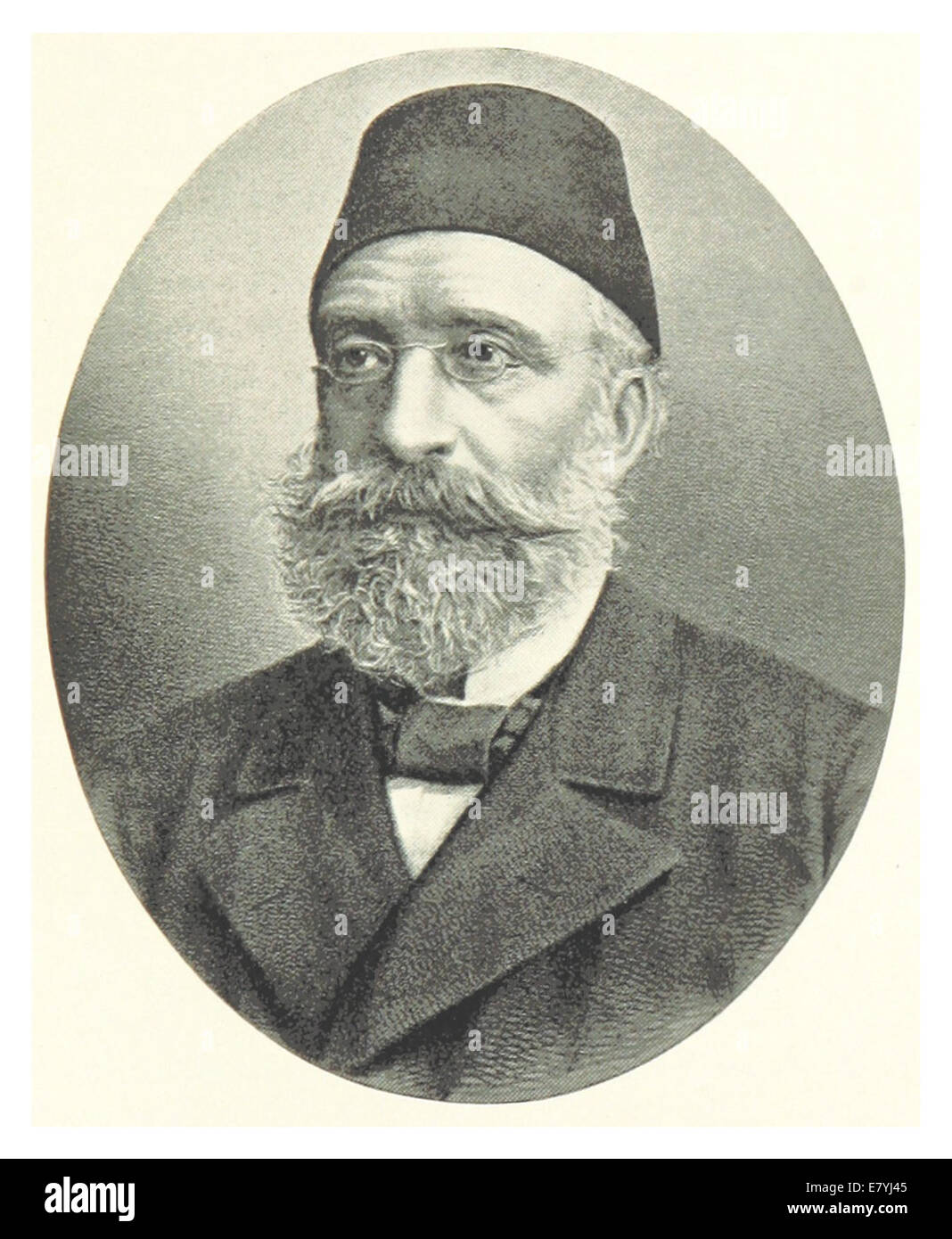 A 1893 illustration by Wormeley showing Midhat Pasha, a prominent ...
