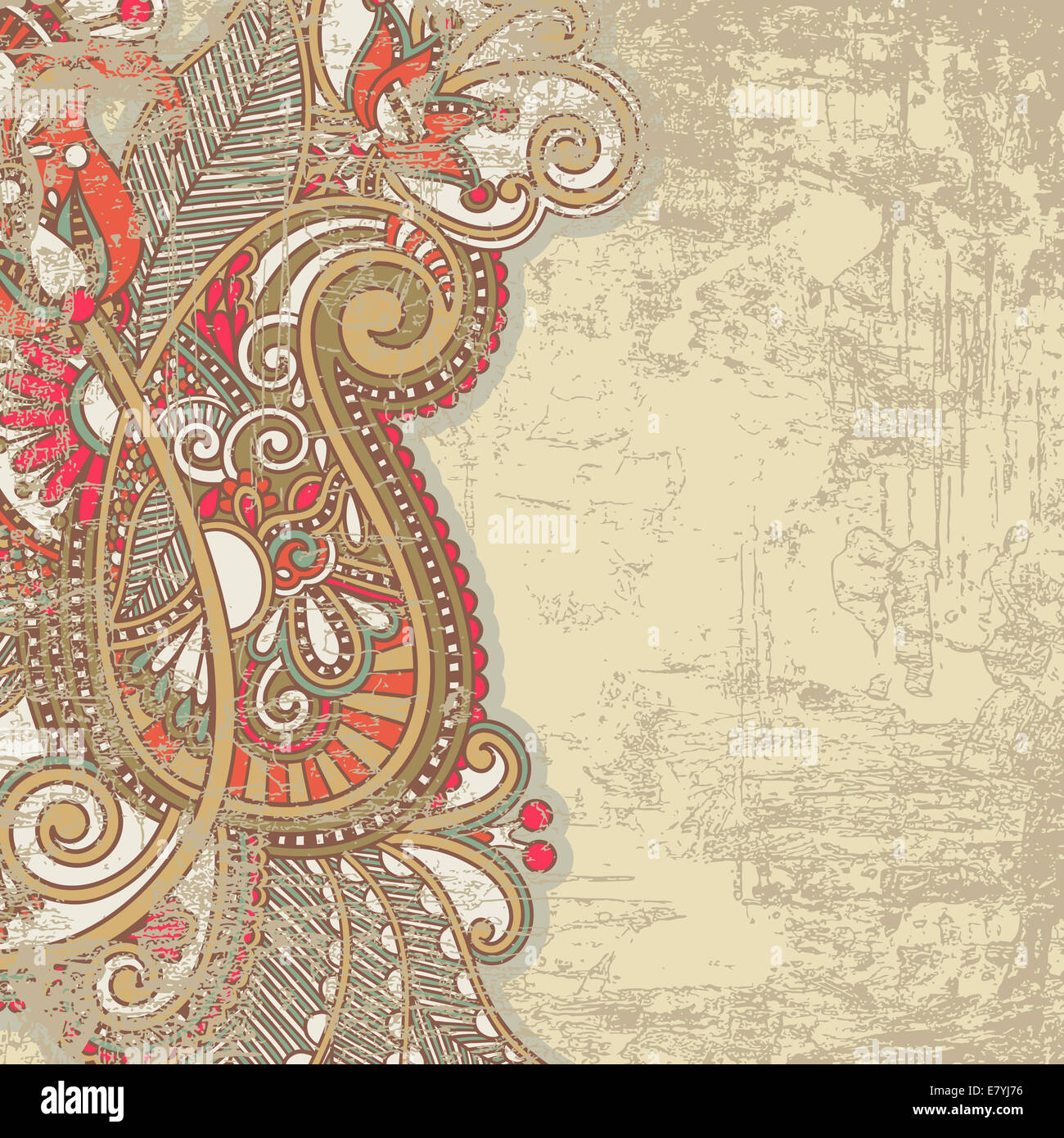 ornate card announcement Stock Photo - Alamy