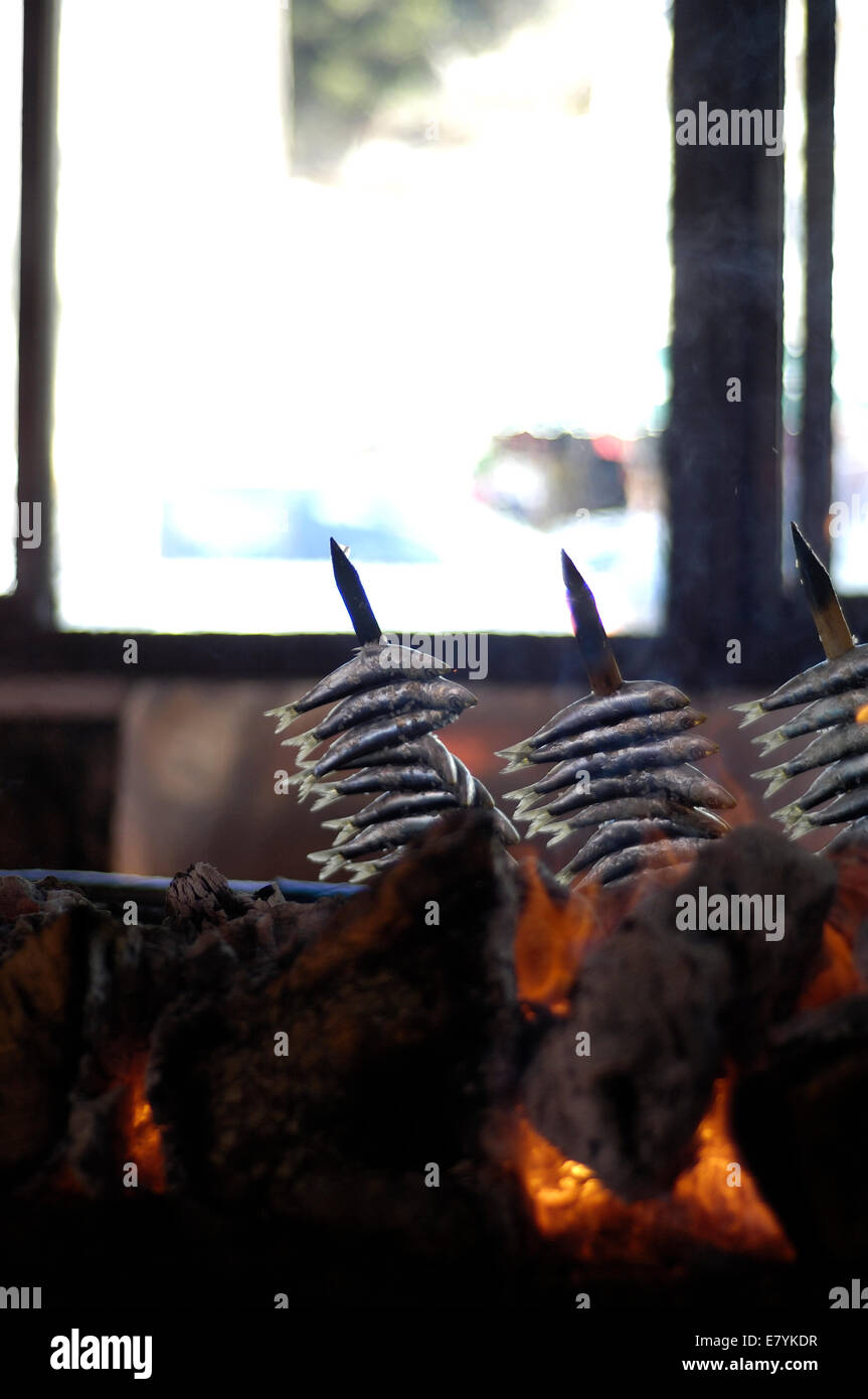 Flame grilled sardines hi-res stock photography and images - Alamy