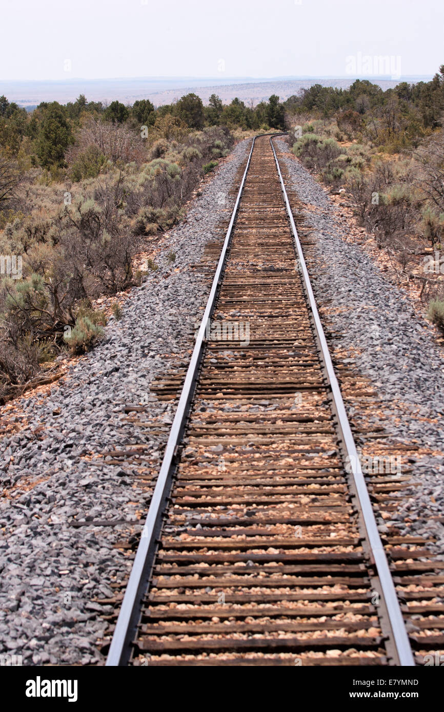 Rail Road Tracks Stock Photo - Alamy
