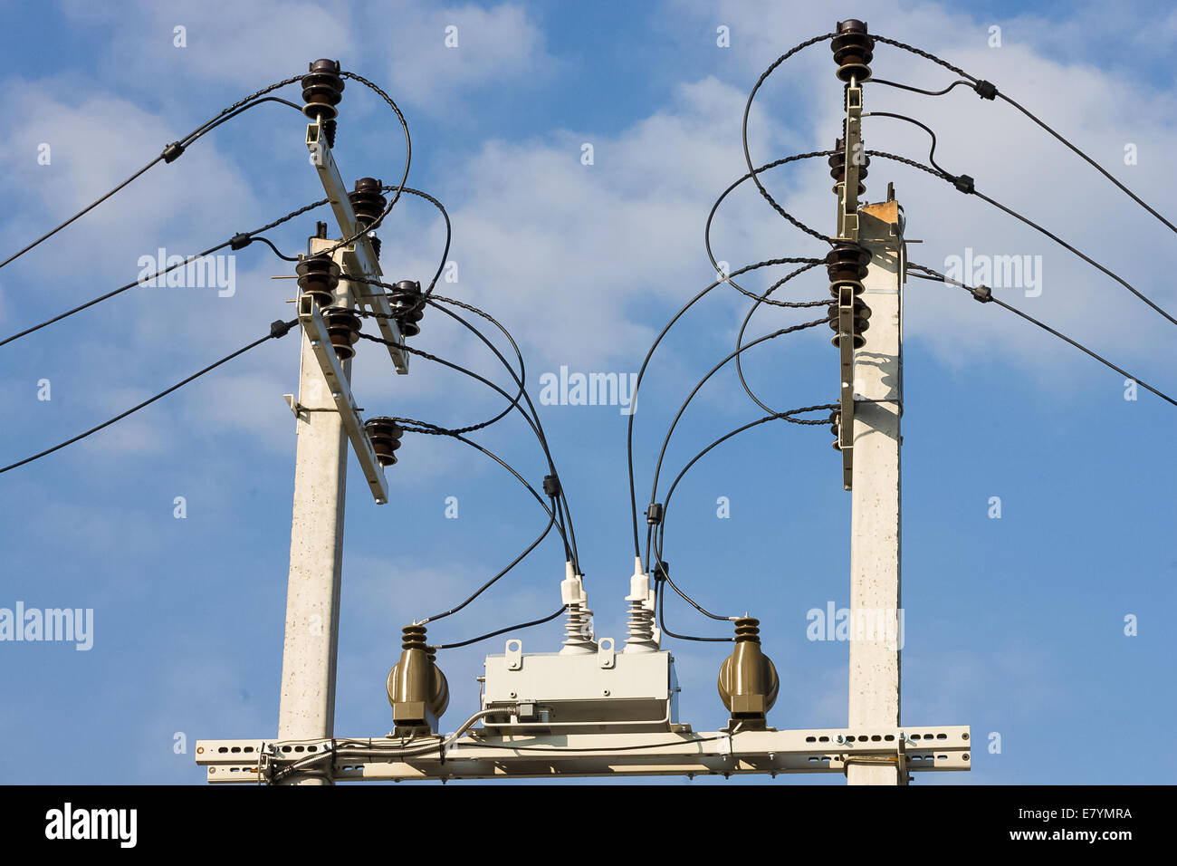 Elements of high voltage electrical equipment Stock Photo - Alamy