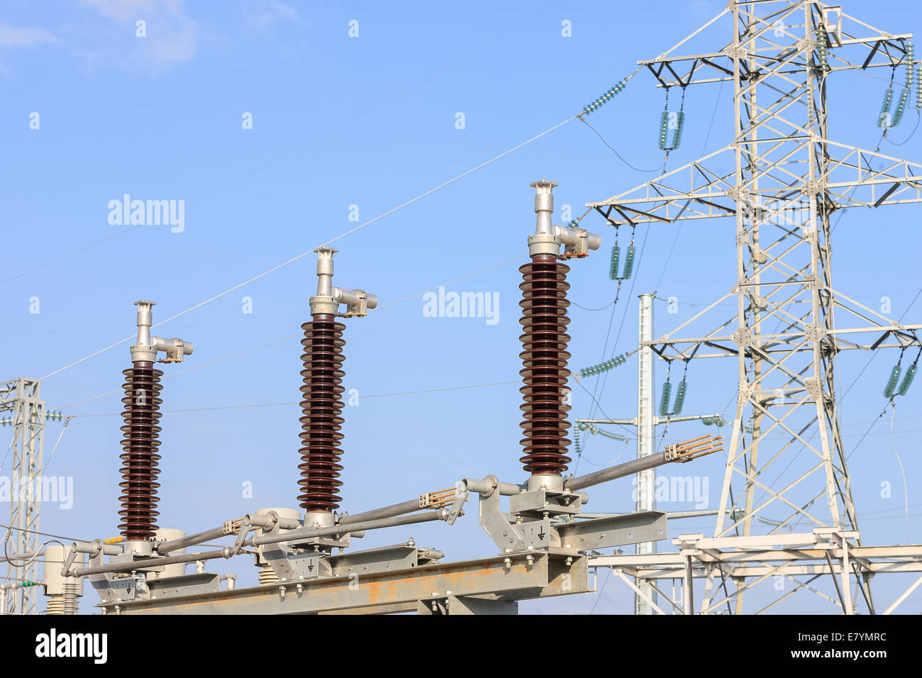 Elements of high voltage electrical equipment Stock Photo - Alamy