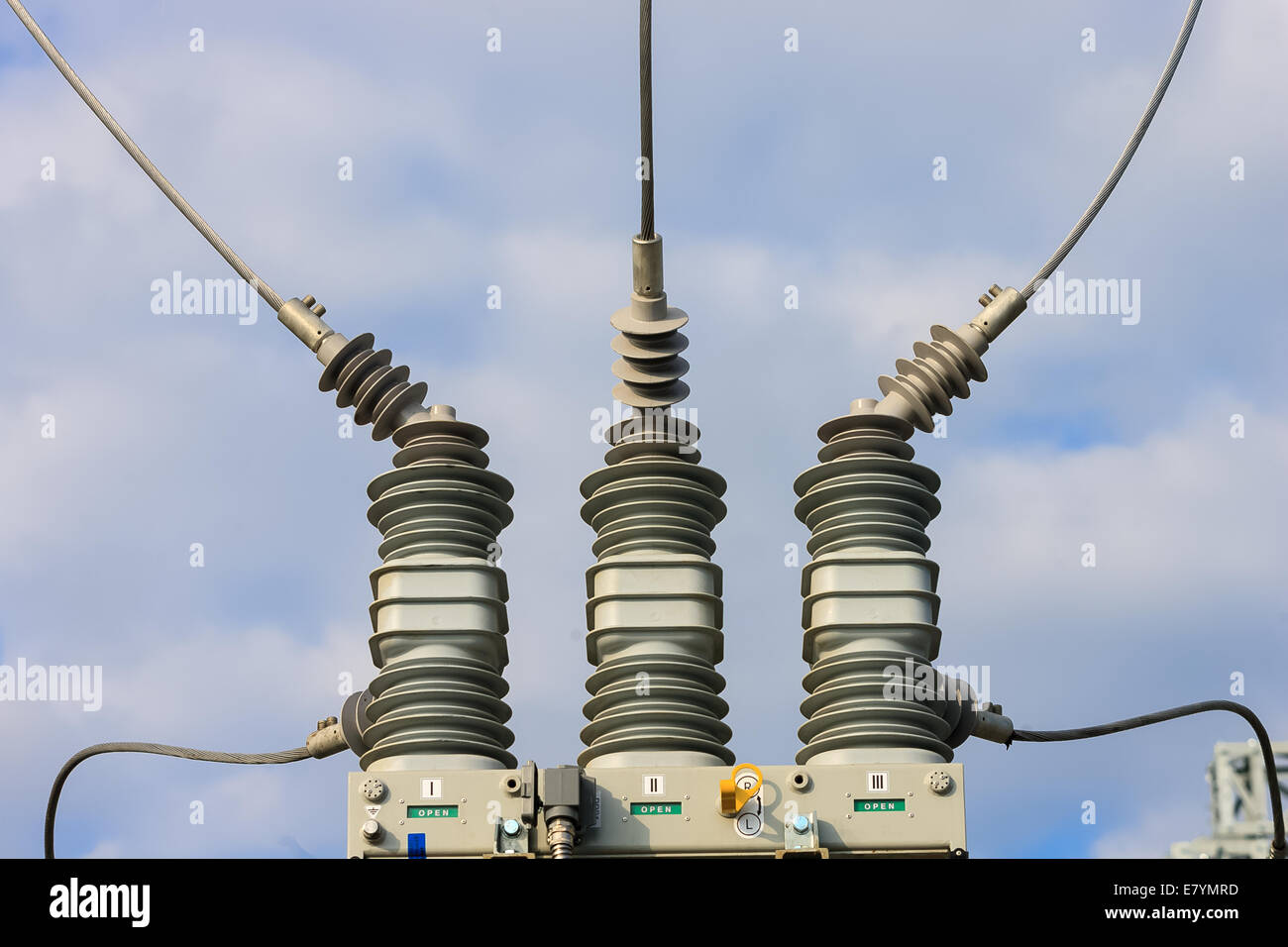 Elements of high voltage electrical equipment Stock Photo - Alamy