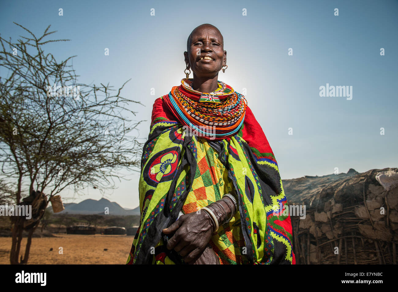Samburu women make beaded products in West Gate Conservancy. One of NRT ...