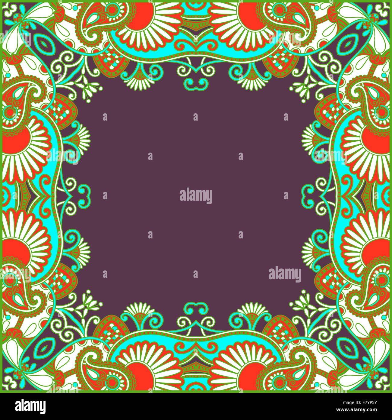 floral vintage frame Stock Photo - Alamy