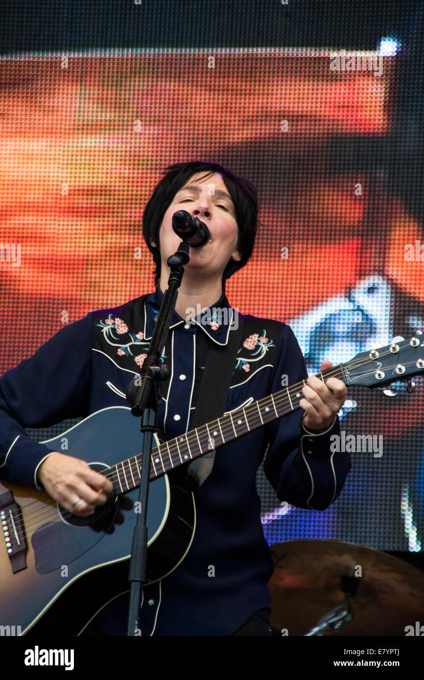 The popular 1990s group Texas singing in Gibraltar during the Gibraltar ...