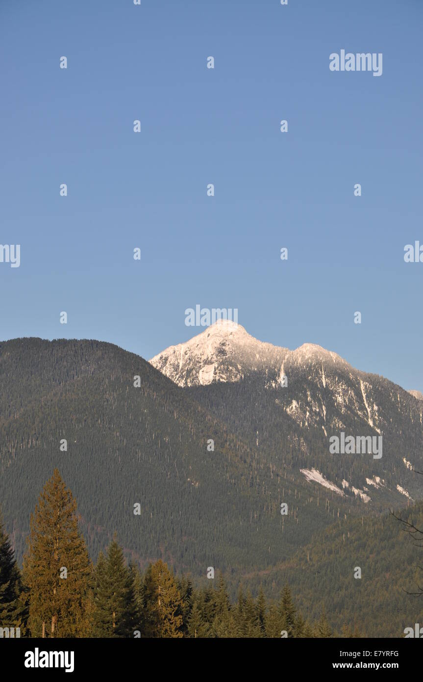 Landscape of snow mountain Stock Photo - Alamy