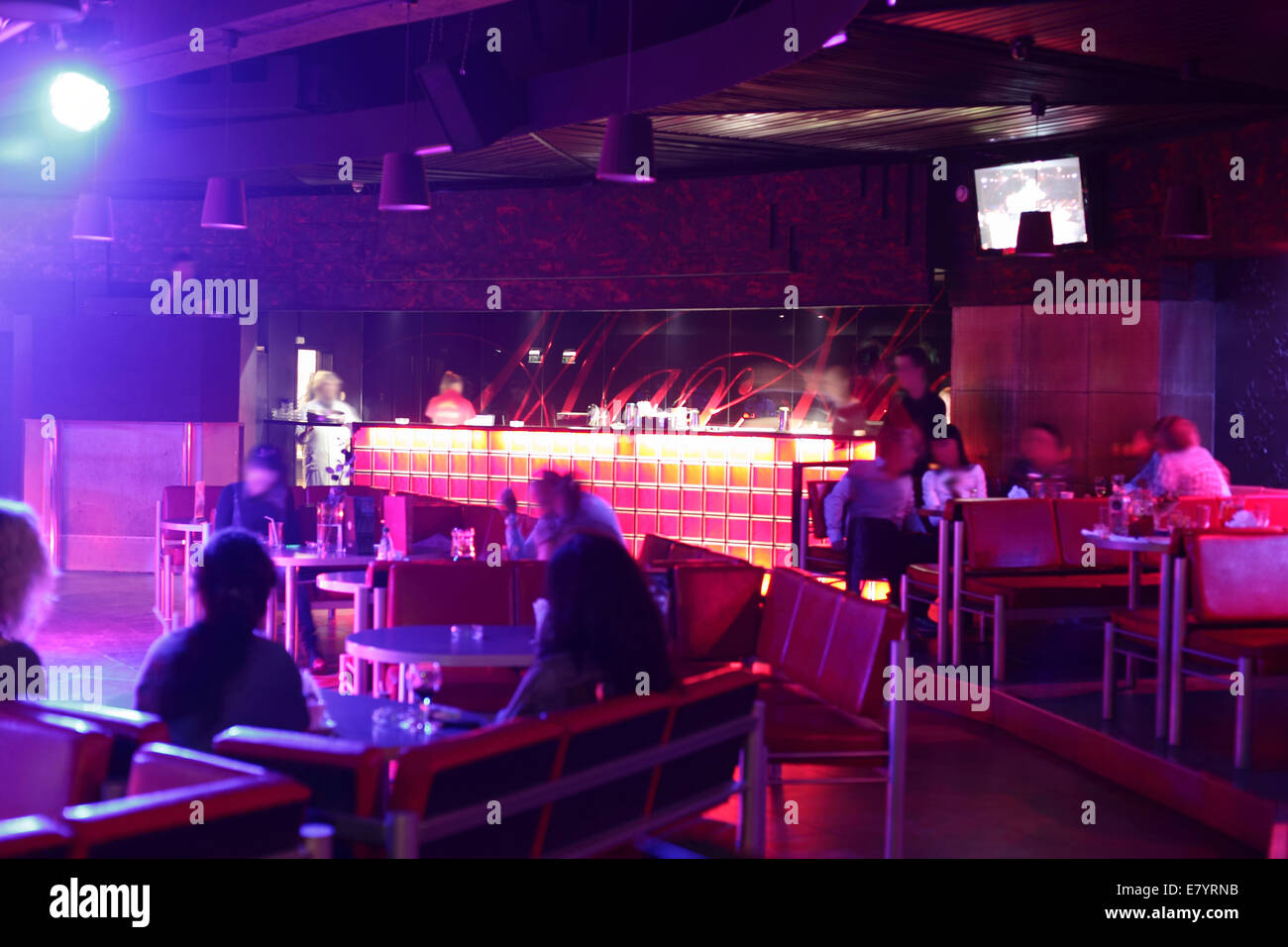 colorful interior of bright and beautiful night club Stock Photo - Alamy