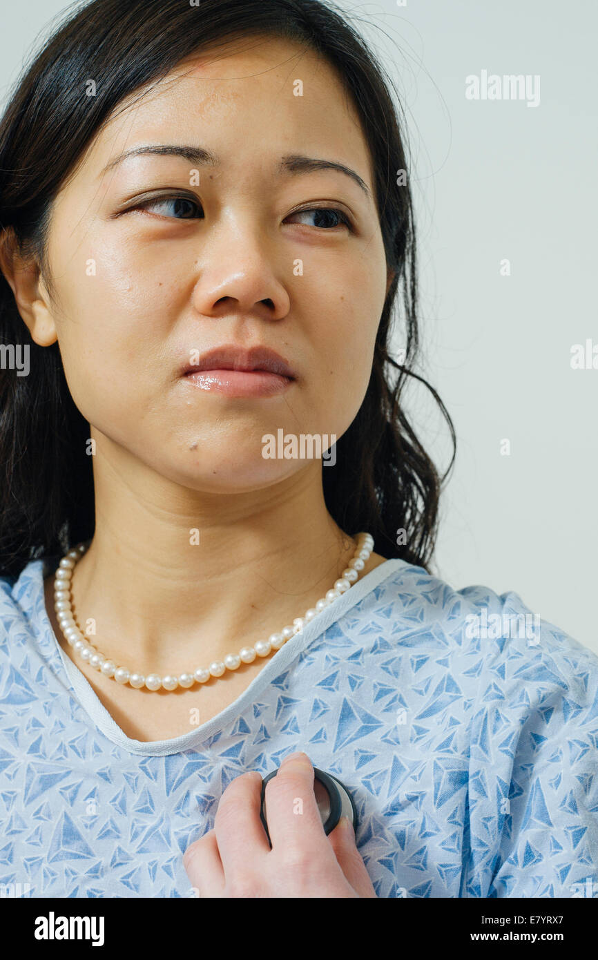 Portrait of female patient in hospital Stock Photo - Alamy