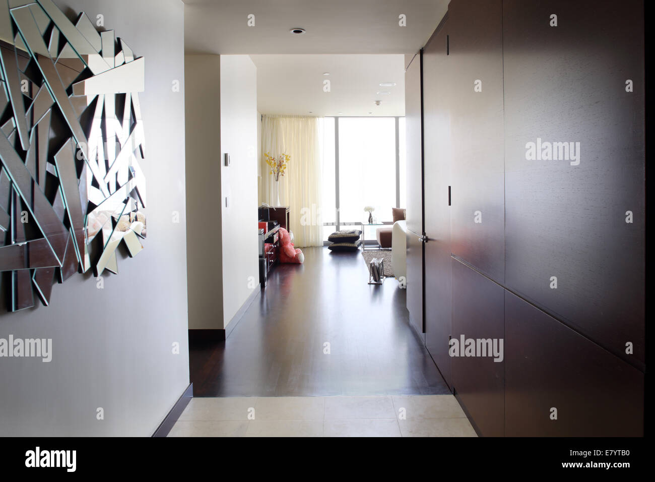 modern and simple interior of hallway at house Stock Photo - Alamy