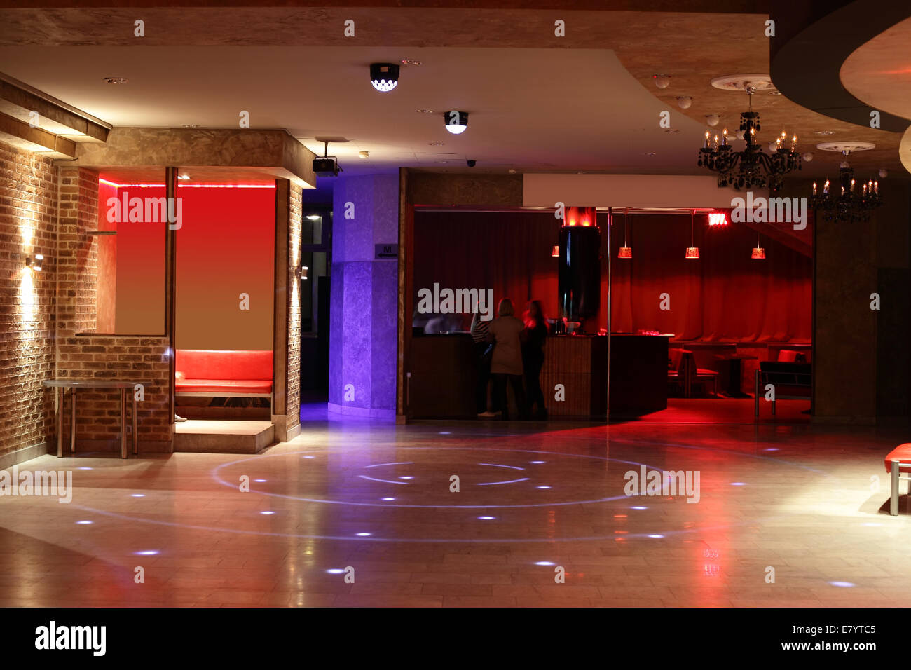 colorful interior of bright and beautiful night club Stock Photo - Alamy