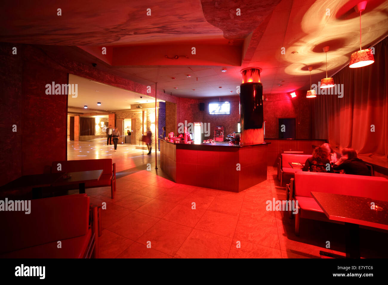 colorful interior of bright and beautiful night club Stock Photo - Alamy