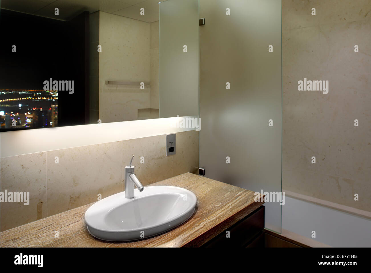 beautiful interior of modern toilet in bright colors Stock Photo - Alamy