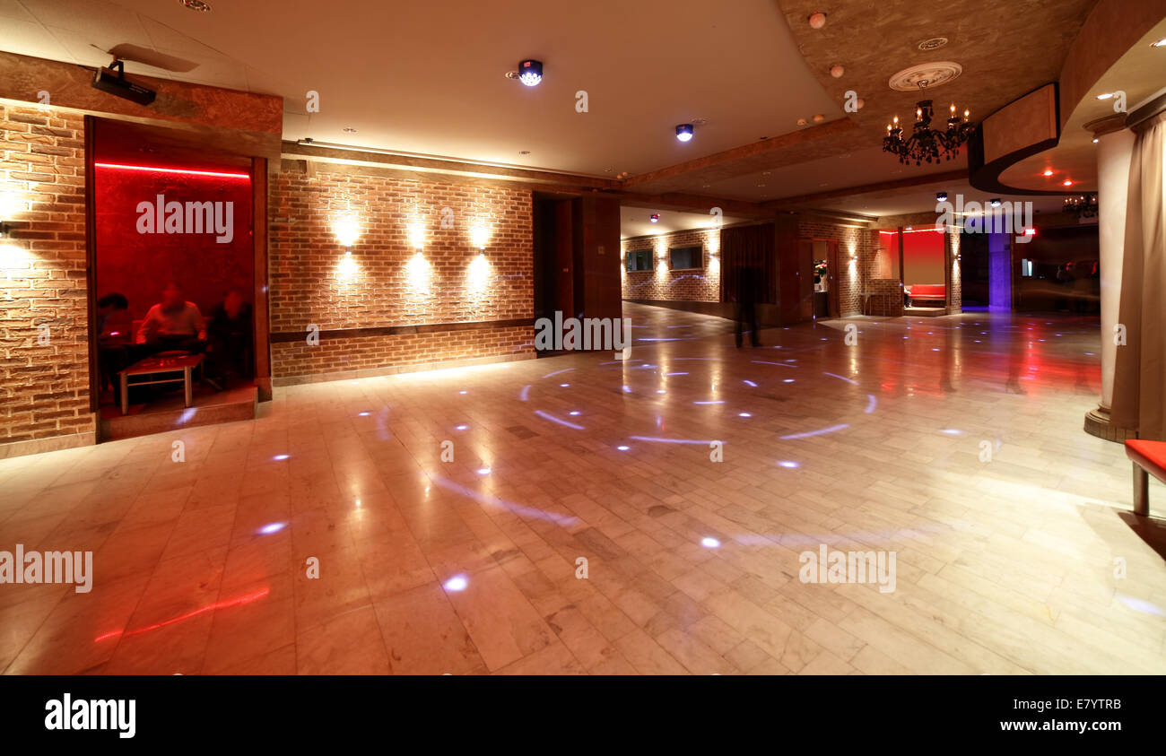 colorful interior of bright and beautiful night club Stock Photo - Alamy