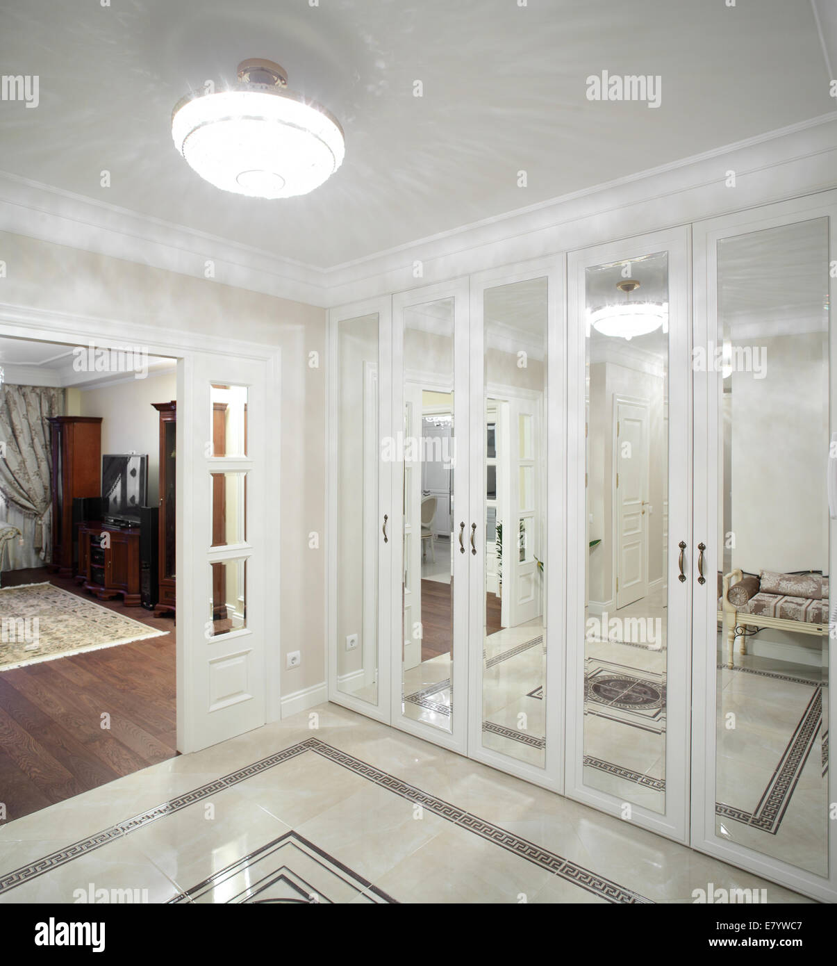 modern and simple interior of hallway at house Stock Photo - Alamy