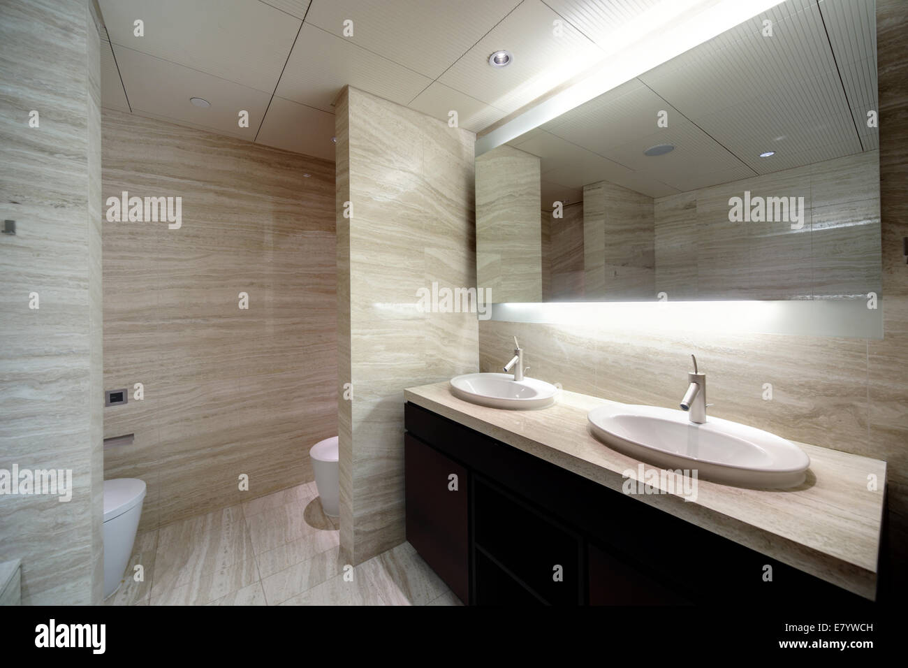 beautiful interior of modern toilet in bright colors Stock Photo - Alamy