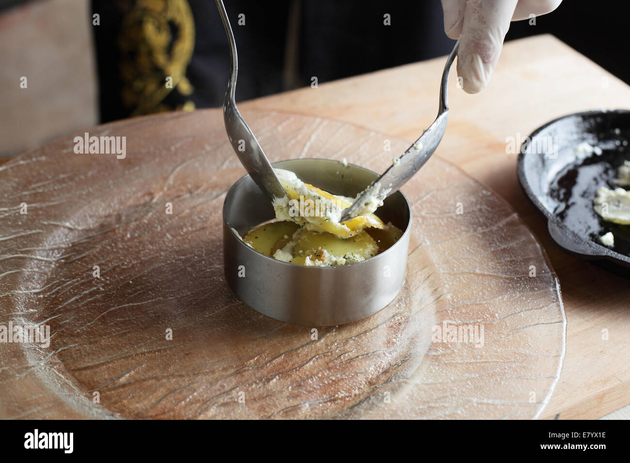 professional cooking process on a european kitchen Stock Photo - Alamy