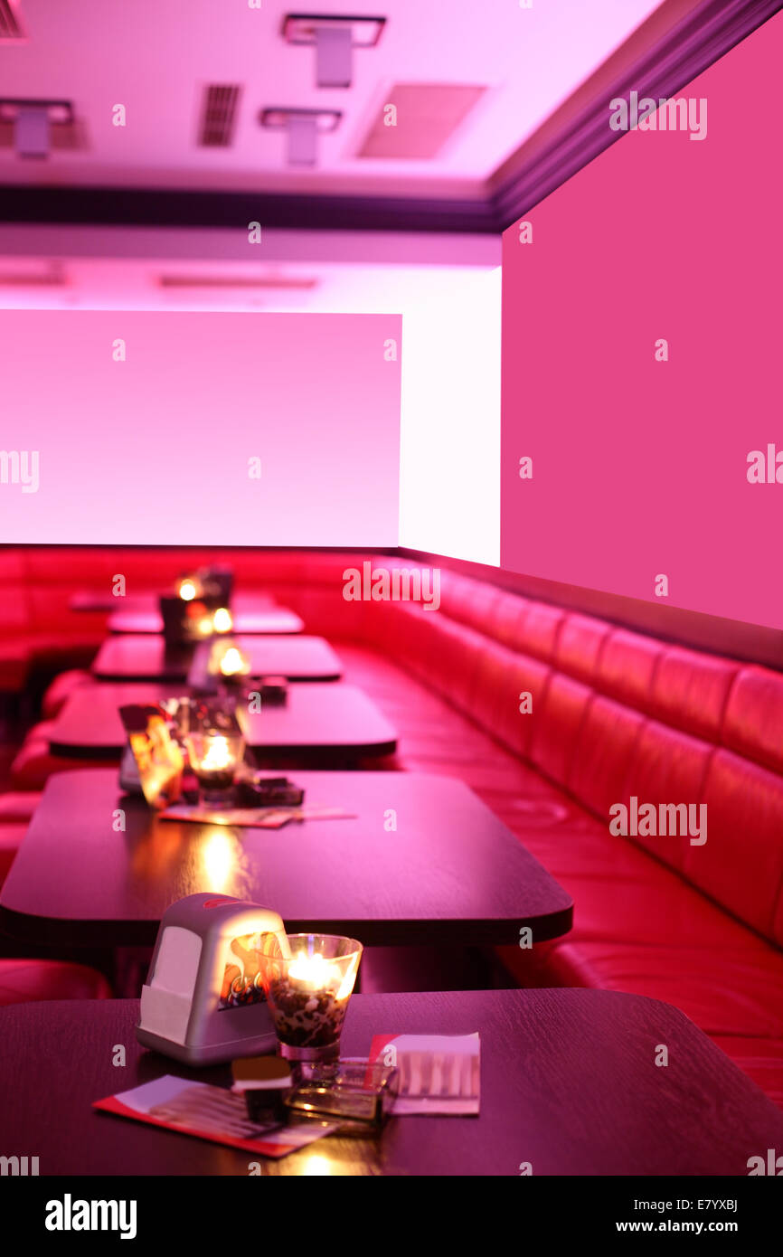 colorful interior of bright and beautiful night club Stock Photo - Alamy