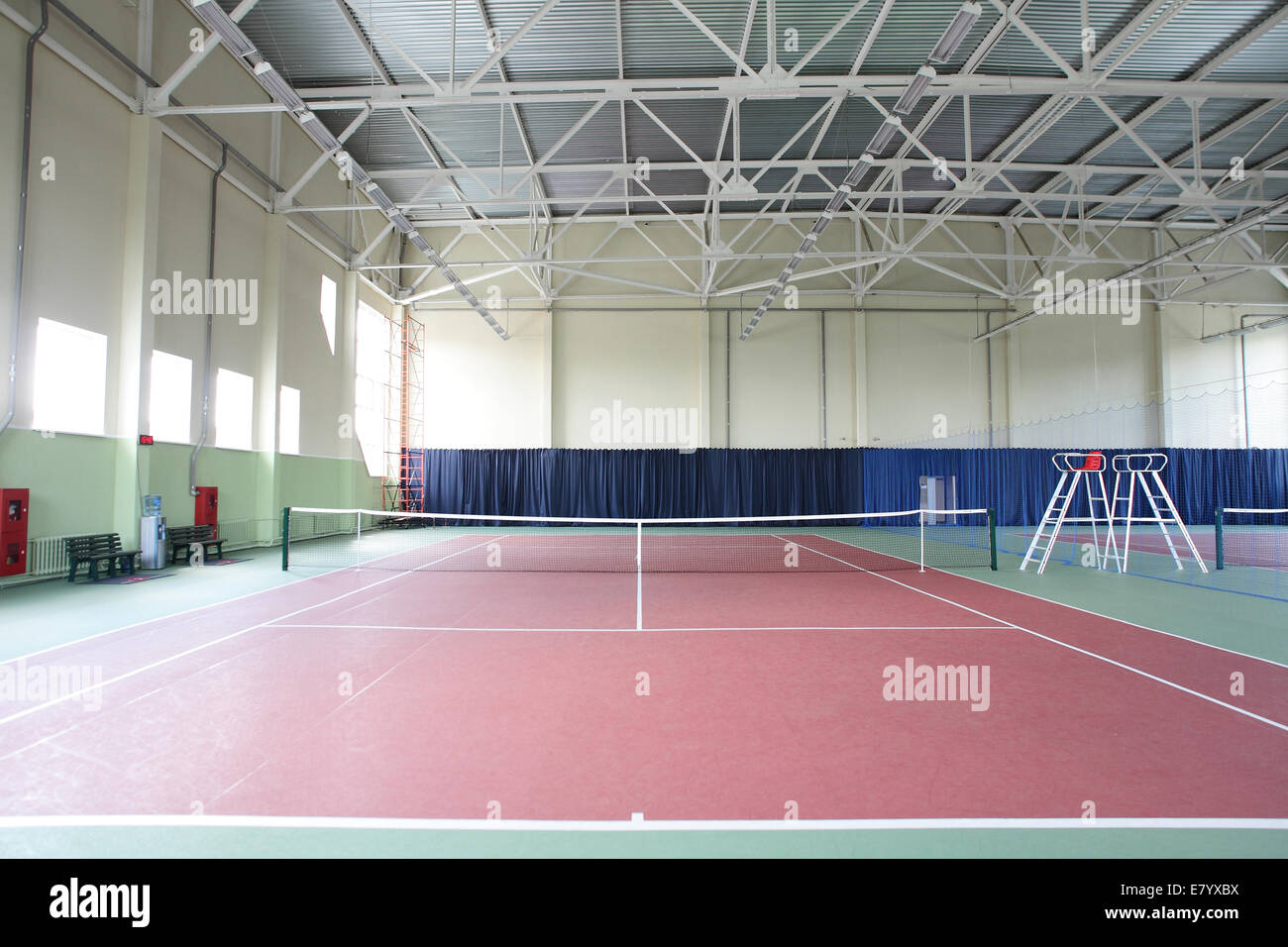interior of modern tennis european sport club Stock Photo - Alamy