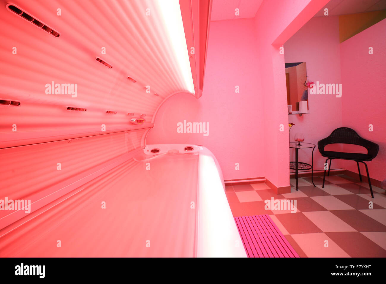 bright and colorful interior of european solarium Stock Photo - Alamy