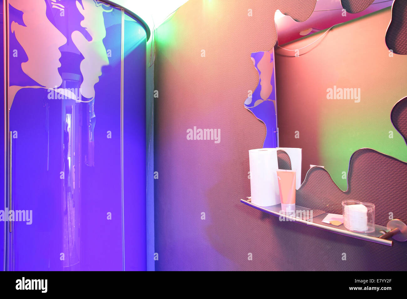 bright and colorful interior of european solarium Stock Photo - Alamy