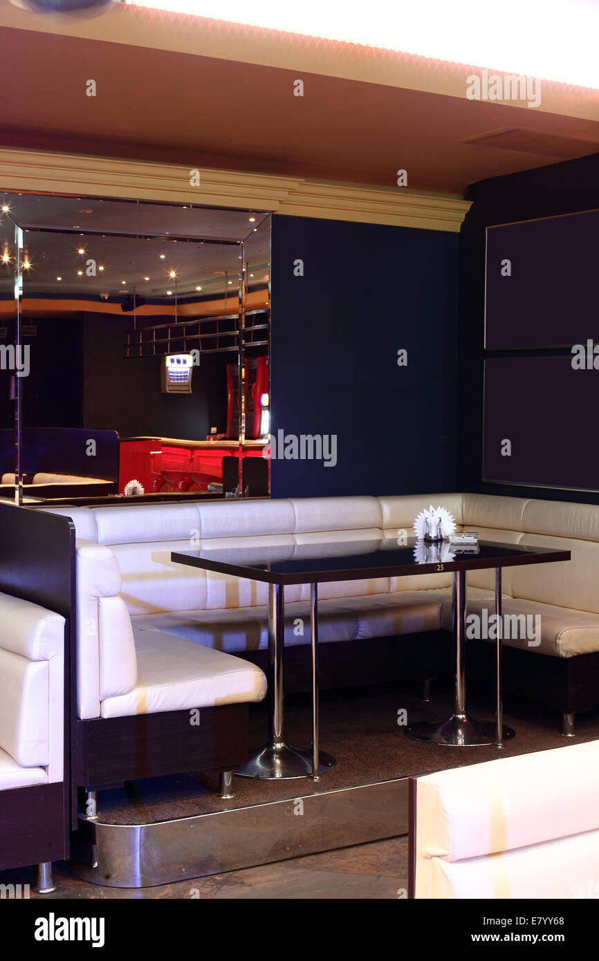 colorful interior of bright and beautiful night club Stock Photo - Alamy