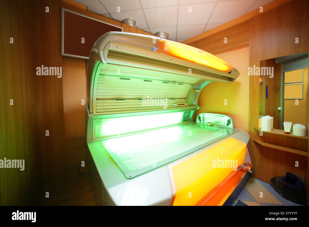 bright and colorful interior of european solarium Stock Photo - Alamy