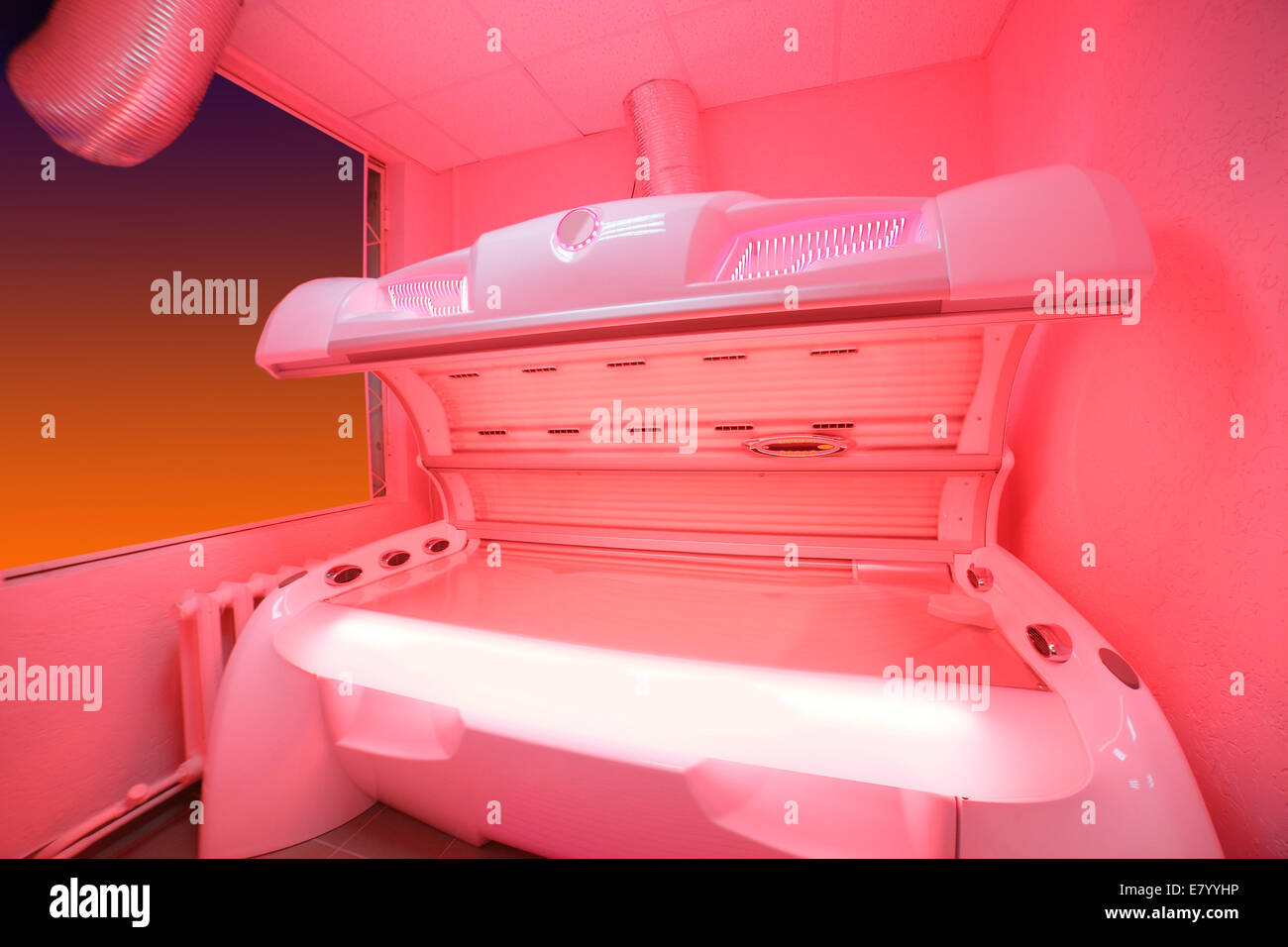 bright and colorful interior of european solarium Stock Photo - Alamy