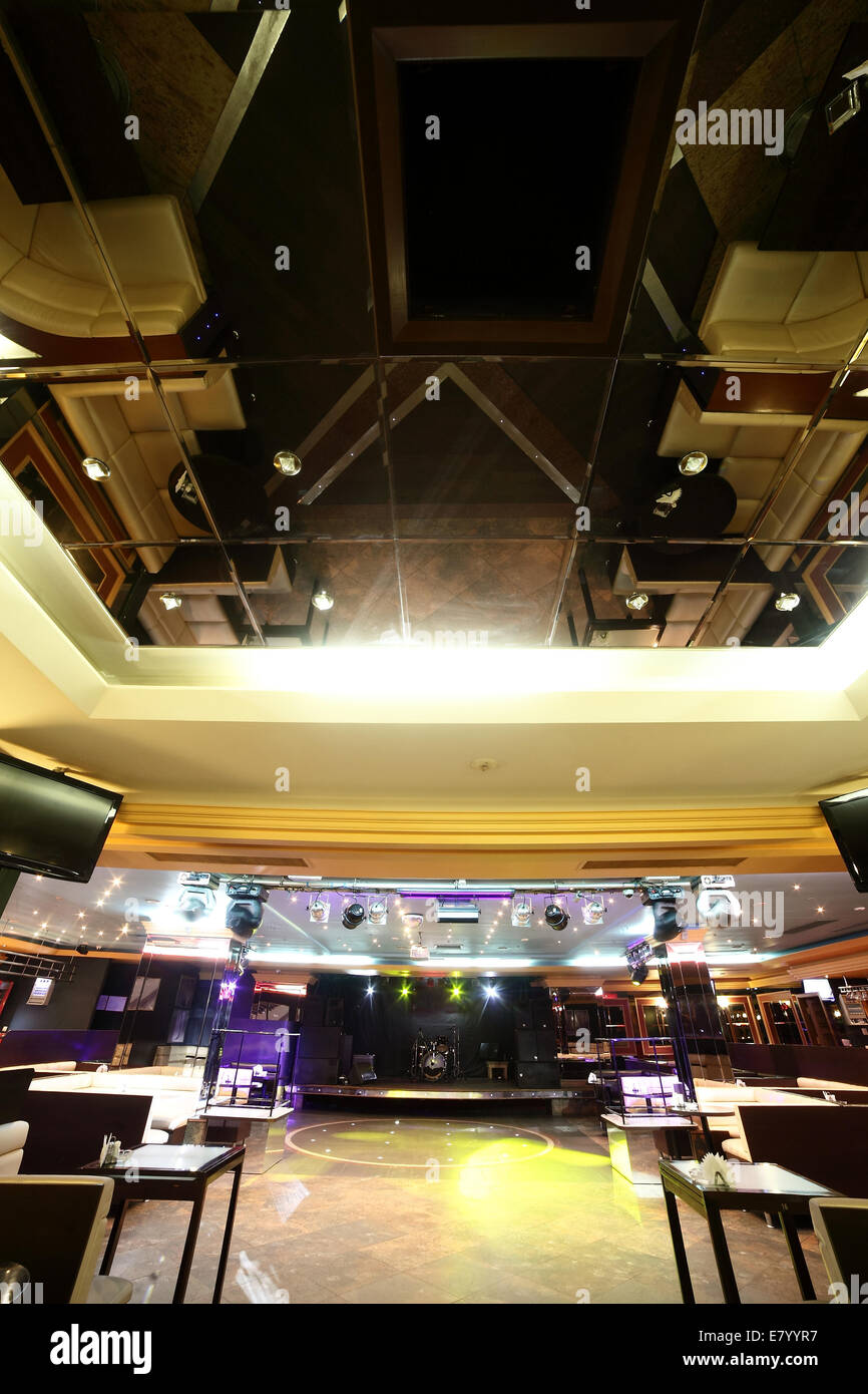 colorful interior of bright and beautiful night club Stock Photo - Alamy