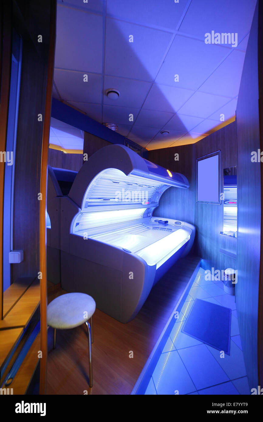 bright and colorful interior of european solarium Stock Photo - Alamy