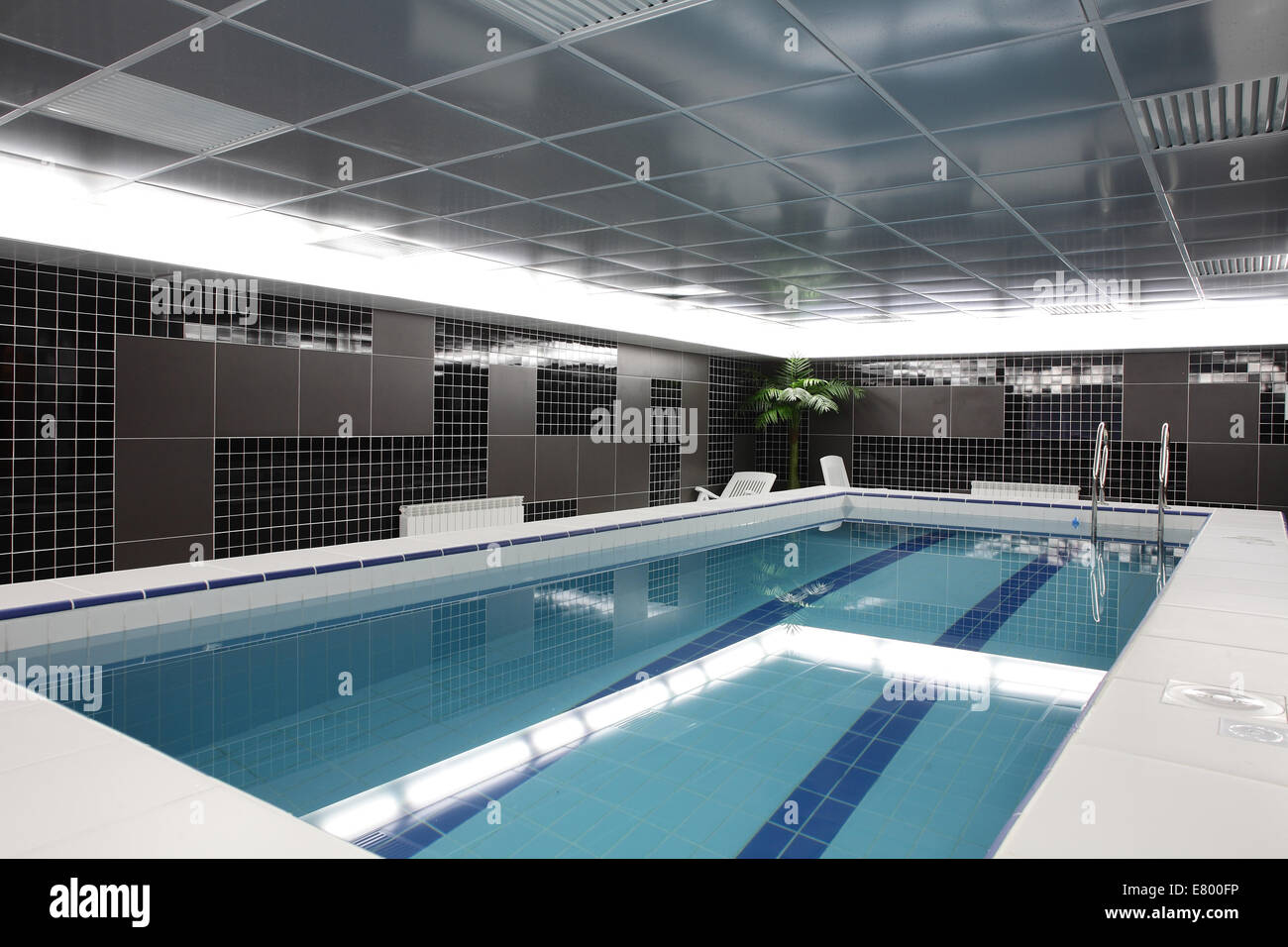 beautiful and fashionable swimming pool in european style Stock Photo ...