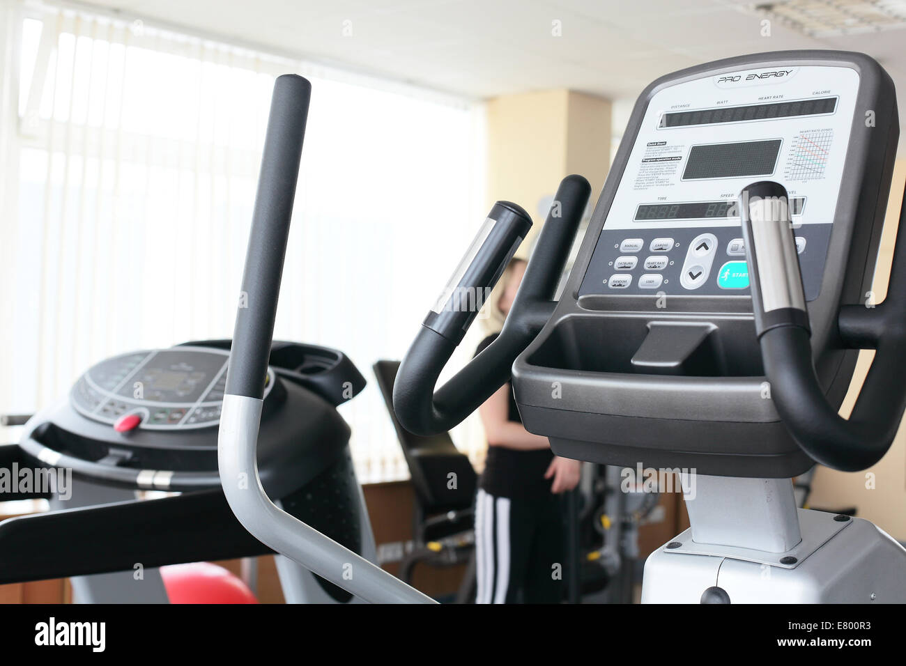 little bit used european sport gym without people Stock Photo - Alamy