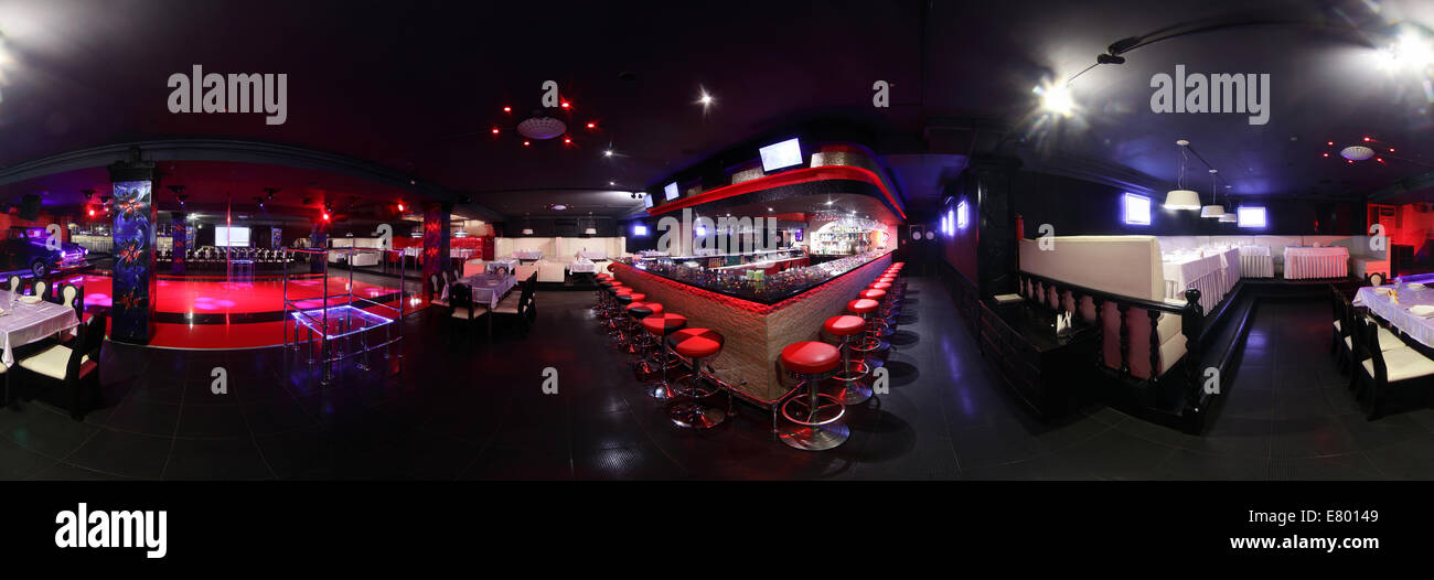 colorful interior of bright and beautiful night club Stock Photo - Alamy
