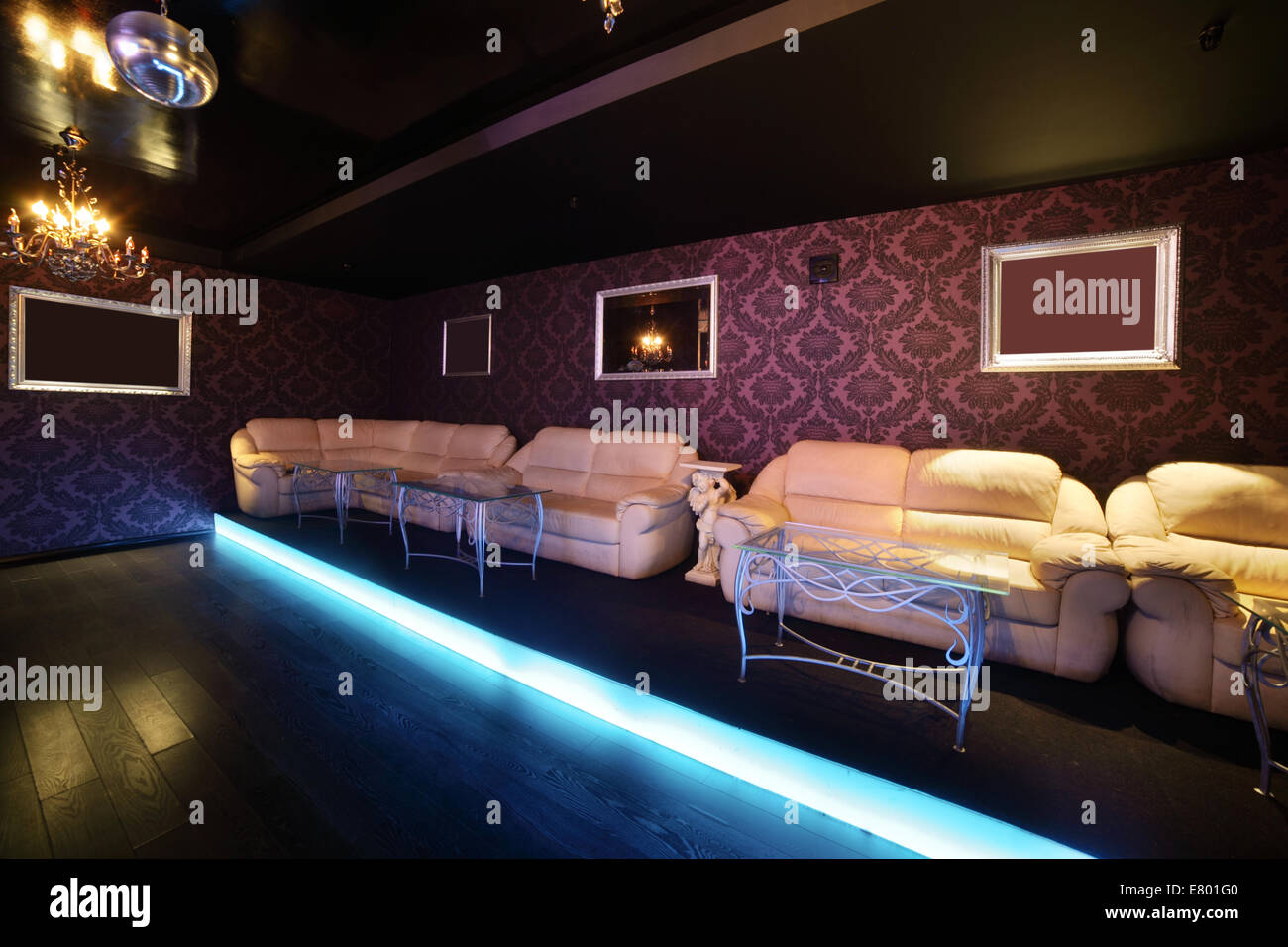 colorful interior of bright and beautiful night club Stock Photo - Alamy